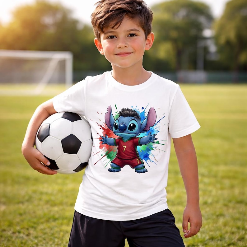 Soccer Stitch Png, Ronaldo Png, Stitch Png, Cute Stitch Png, Football ...