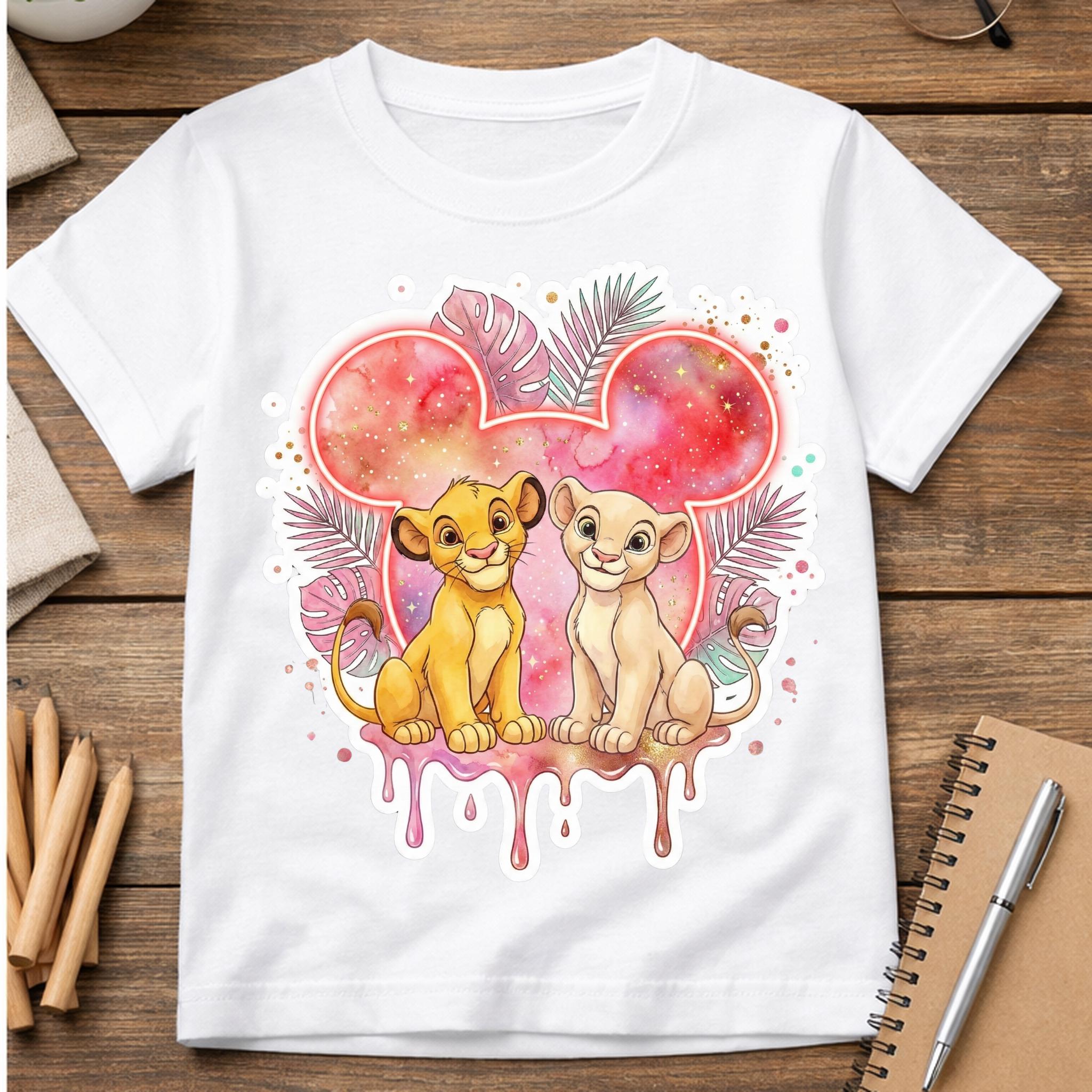 Simba and Nala Watercolor Clipart: Lion King Baby Images (PNG) - Etsy ...