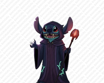 Stitch Villain Witch Evil SVG , Stitch Svg , Stitch Clipart , Cute ...