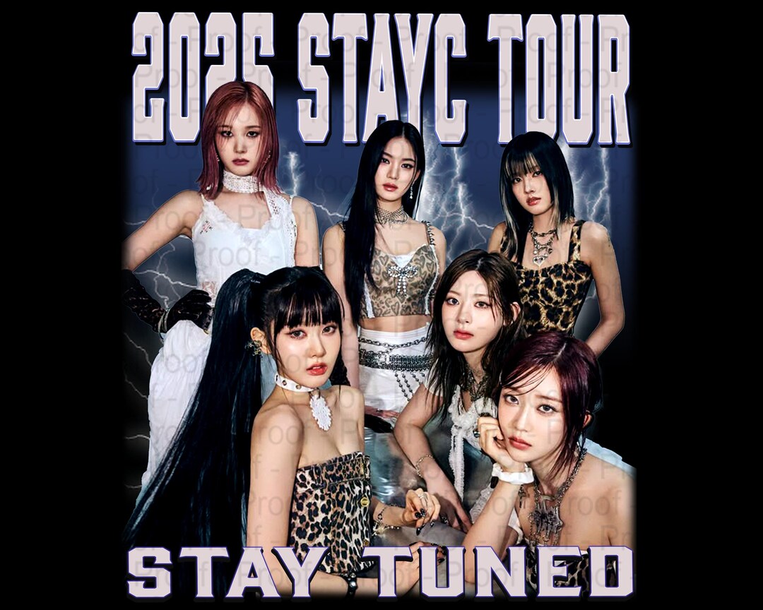 2025 Stayc Tour Stay Tuned Tshirt PNG Design, Bootleg Tee, Instant ...