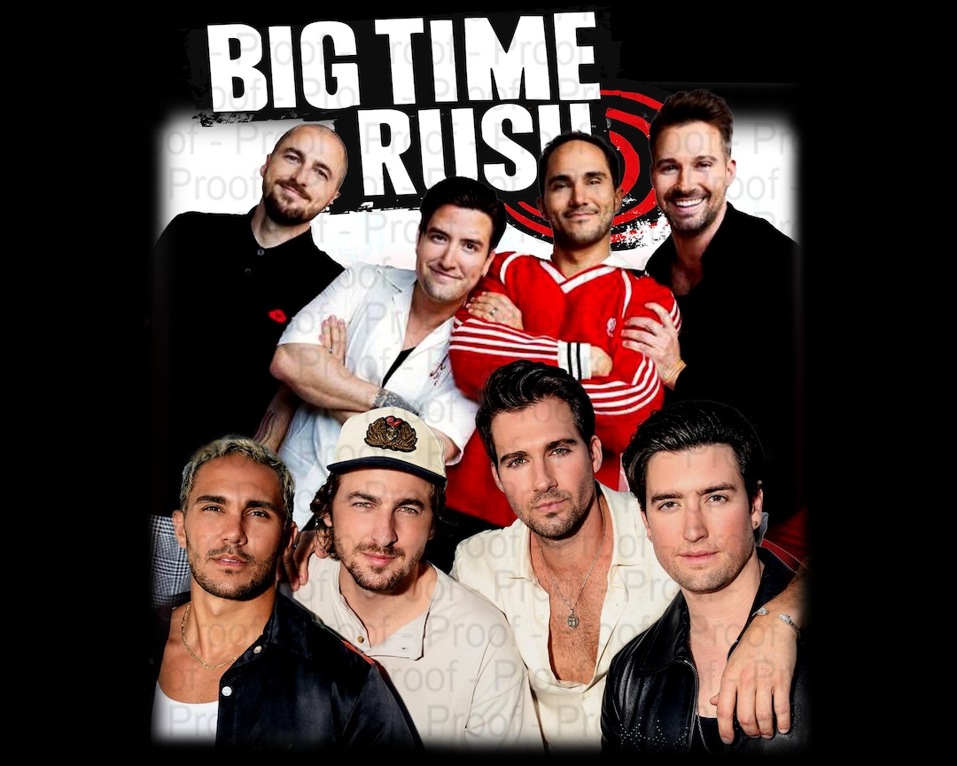 Big Time Rush 2025 Tshirt PNG Design, Bootleg Tee, Instant Download and ...