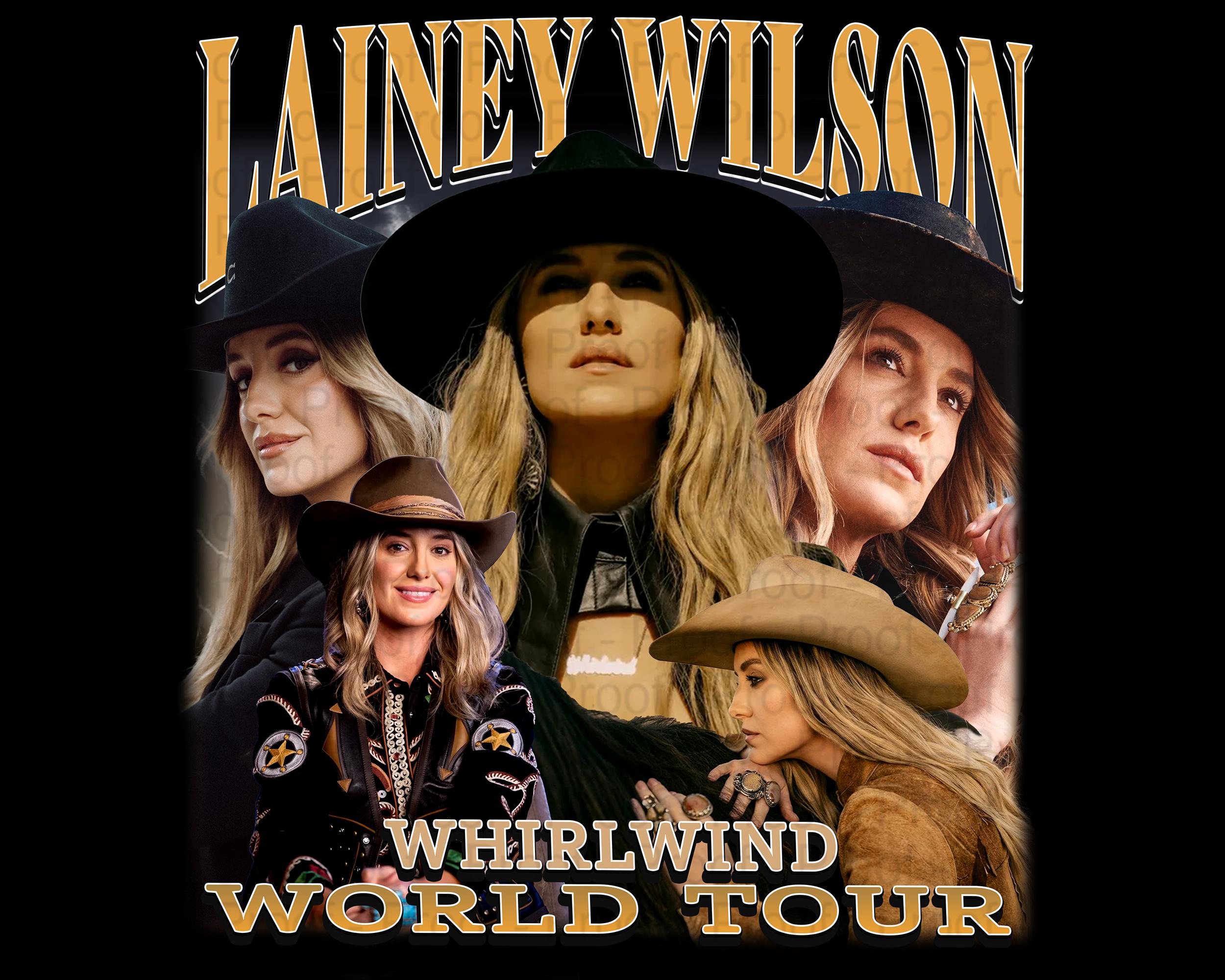 Lainey Wilson Whirlwind World Tour 2025 Tshirt PNG Design, Bootleg Tee ...