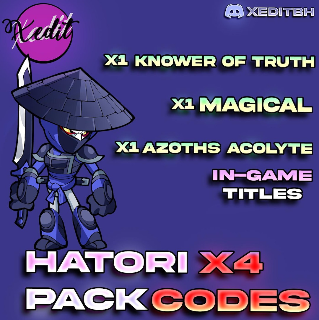 Brawlhalla Hattori Pack | Hattori Skin ,azoth's Acolyte + Magical ...