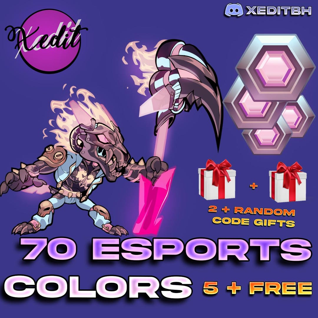 Brawlhalla X70 Community Colors V2 + 5 Codes – All Legends + 2 Random ...
