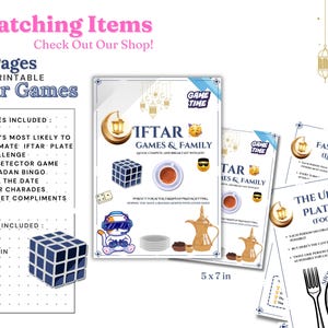 Ramadan Iftar Party Games: Fun Family Bingo, Charades (printable) - Etsy
