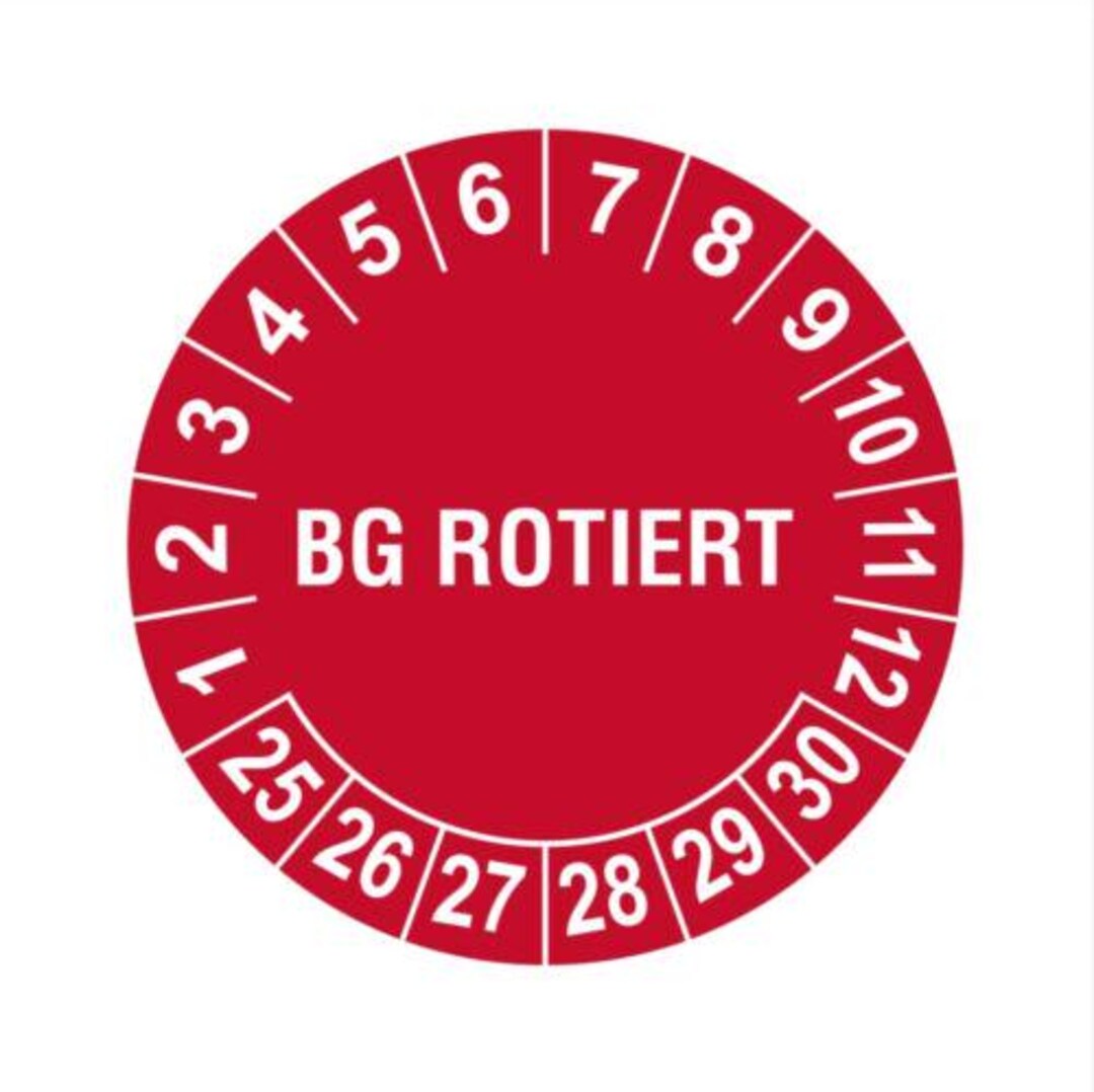 Funny Red Inspection Stickers – 10 Pieces | “BG Rotates” Fun Stickers ...