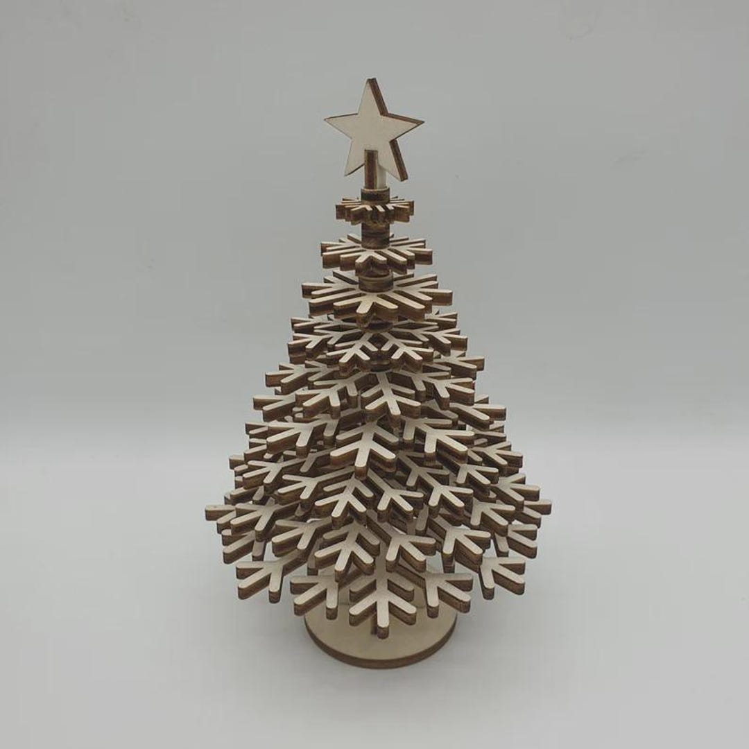 Christmas Tree Kit for Laser Cutting, SVG, PDF, DXF, CDR, AI, 18 Cm ...