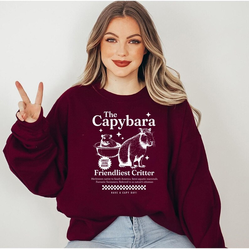 Retro Capybara PNG | Vintage Capybara Meme Digital Download | Funny ...