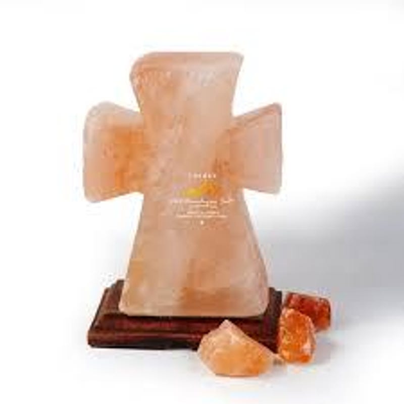 Himalayan Salt Cross Salt Lamp - Etsy