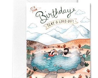 Hot Springs Card - Etsy