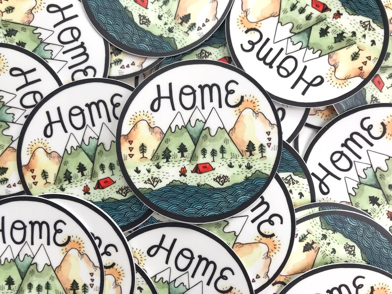 Home Sticker - Etsy