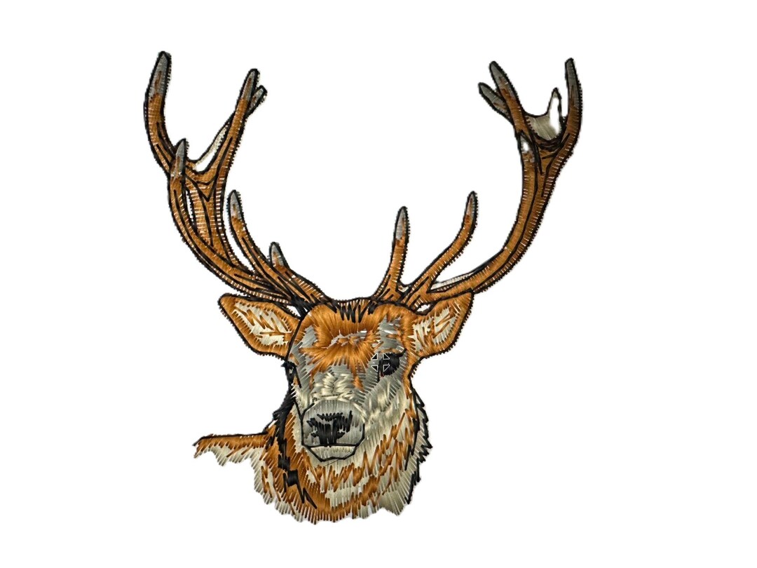 Buck Deer Head Embroidery Design: Forest Animal (digital Download) - Etsy