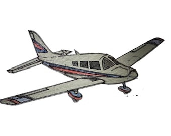 Airplane Embroidery Design: Machine Embroidery File (instant Download ...