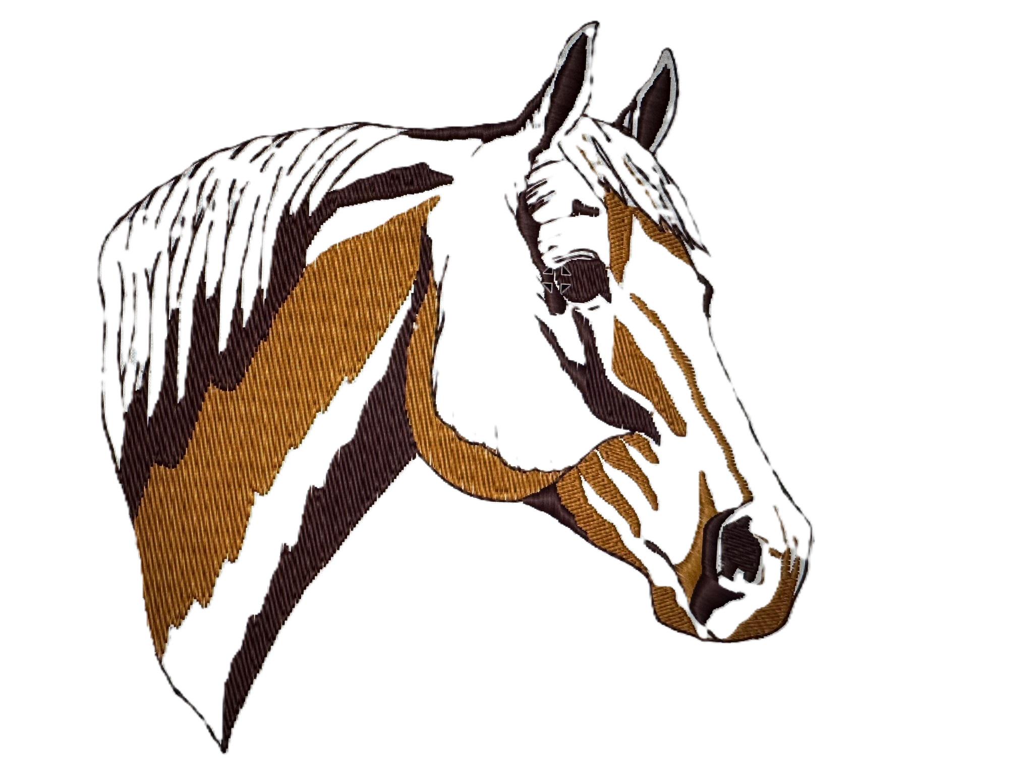 Horse Head Machine Embroidery Designs, Horse Head Embroidery Files ...