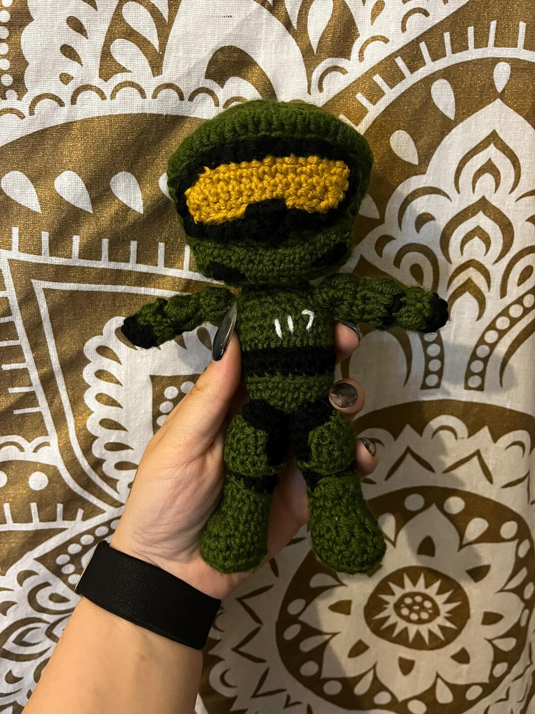 Master Chief Amigurumi Crochet Figure - Handmade Halo Gamer Toy / Gift ...