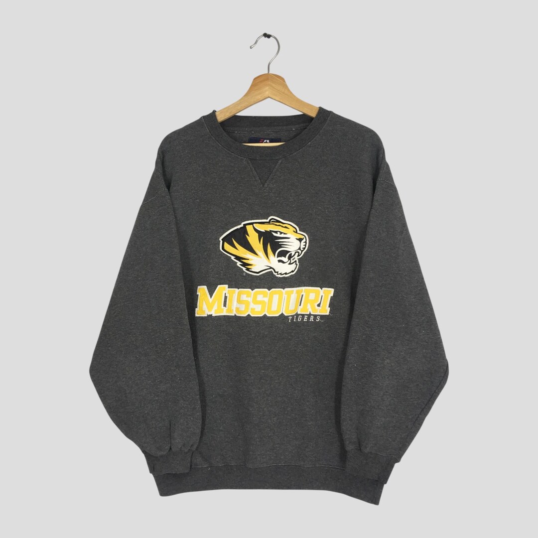 Vintage Missouri Tigers Ncaa Grey Sweatshirt Xlarge Missouri Tigers ...
