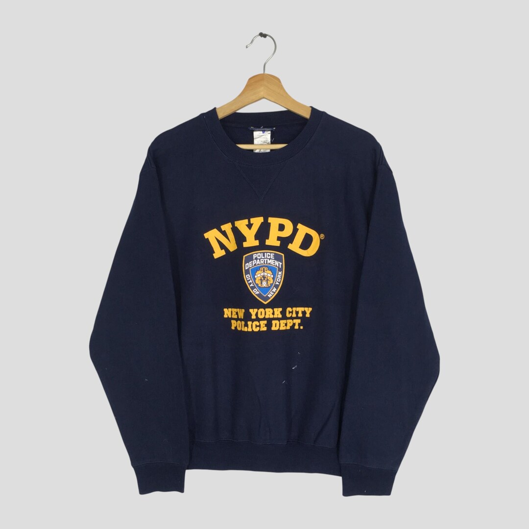 Vintage New York Police Department Blue Sweatshirt Medium NYPD New York ...