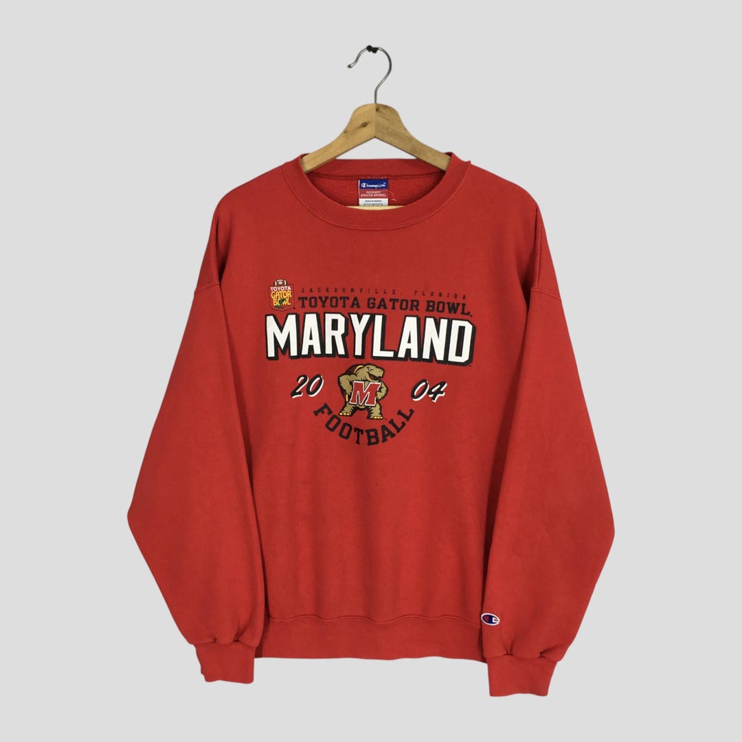 Vintage Y2K Maryland Terrapins Ncaa Red Sweatshirt Large University of ...