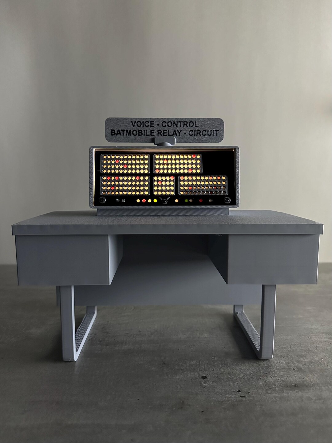 3D Printed 1/6 Scale Desk With Voice Control Batmobile Relay Circuit - Etsy