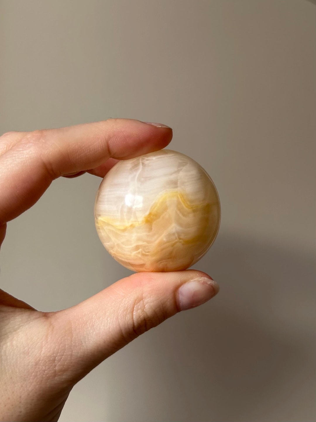 Yellow Onyx Sphere - Etsy