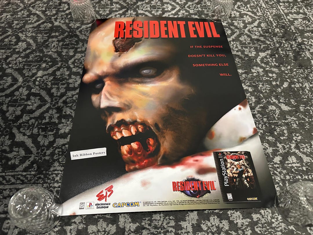 Biohazard Resident Evil 1 Ps1 Zombie Poster B2 - Etsy