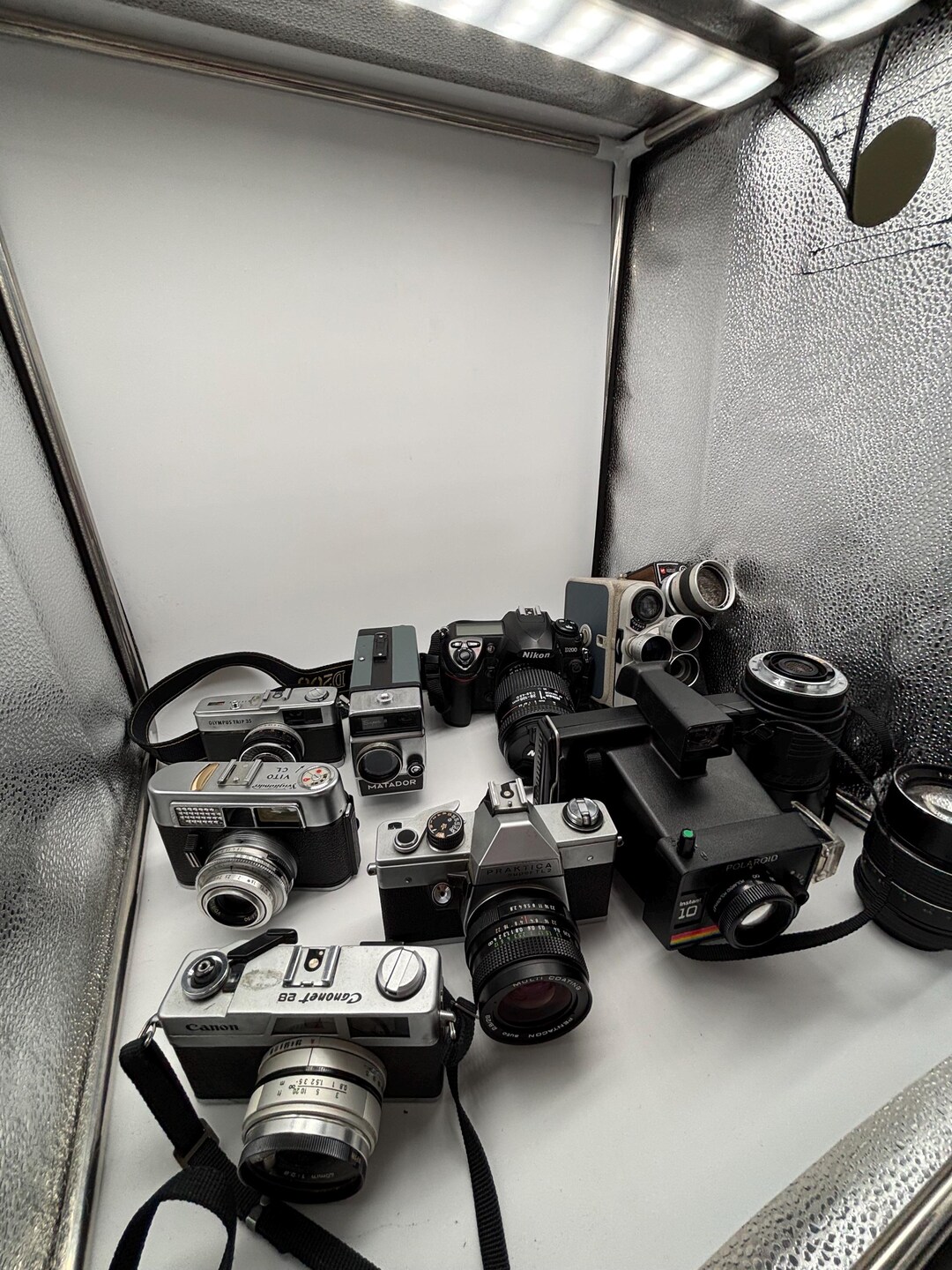 For Sale: a Vintage Collection of 9 Cameras and 2 Lenses, Perfect for ...