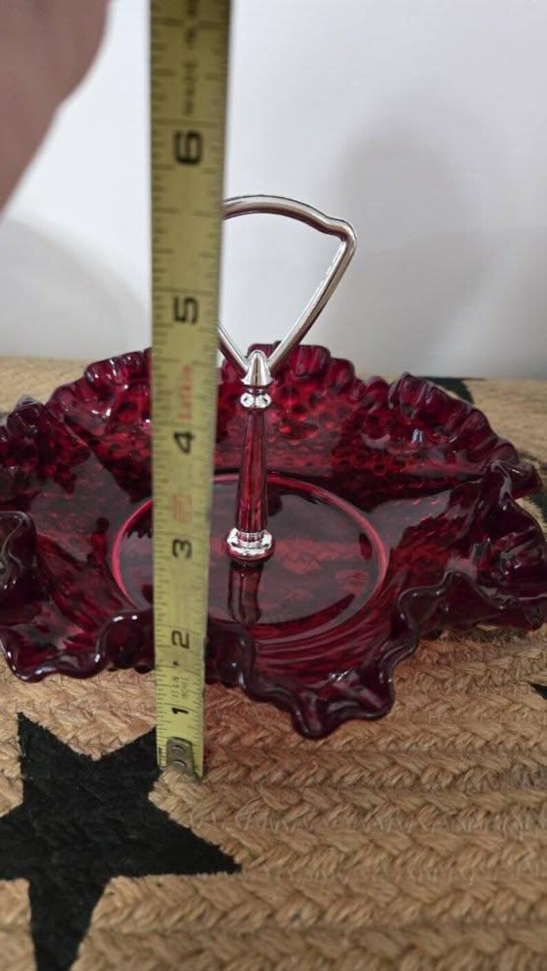 Fenton Ruby Red , Fenton Ruby Red Dish, Fenton Ruby Red Candy Dish - Etsy