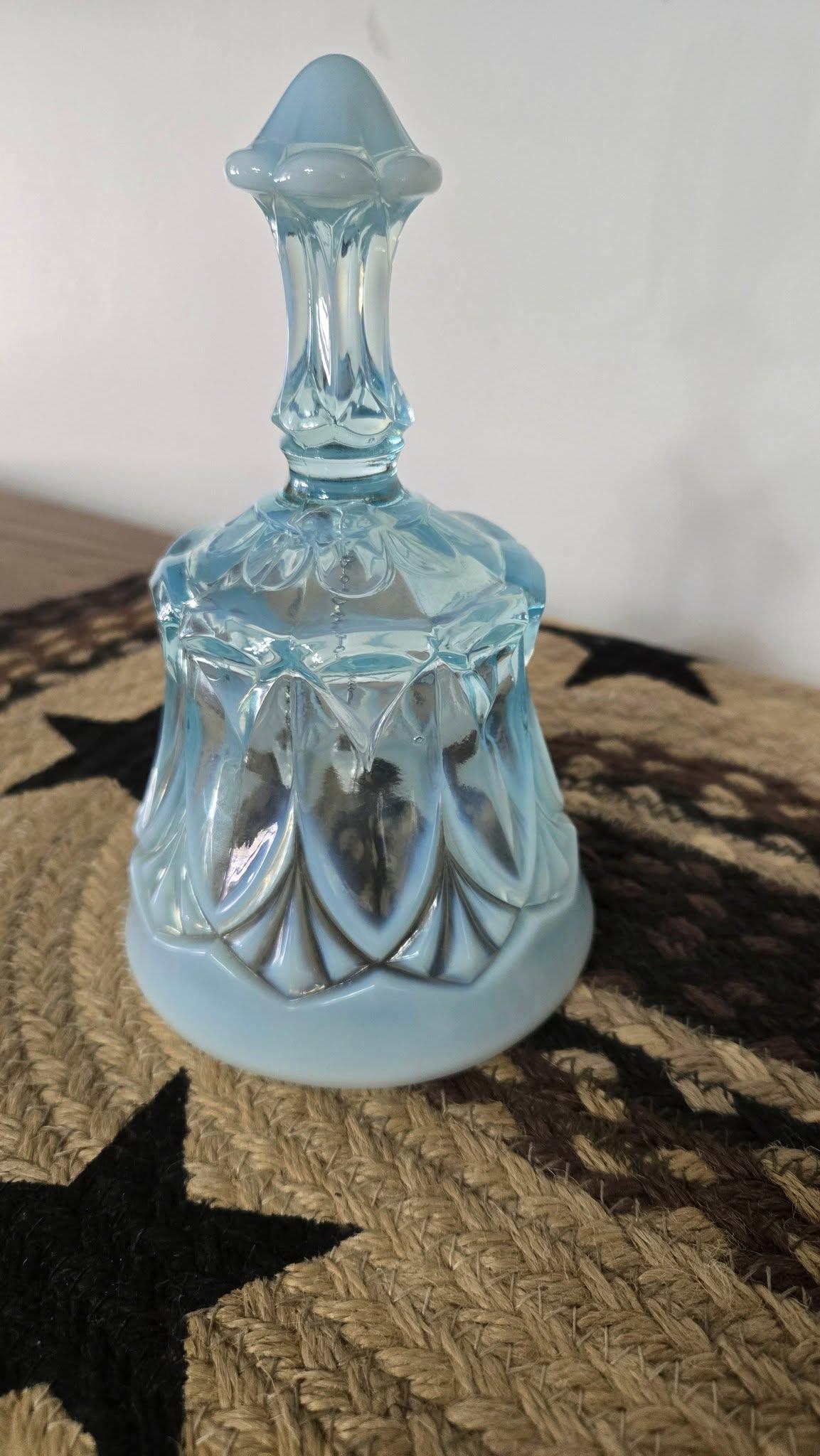 Fenton Opalescent Whitton Bell, Fenton Blue Bell - Etsy