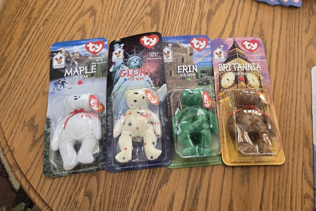 Ty Mcdonalds Bears, Ty Britannia the Bear, Ty Erin Mcdonalds Bear - Etsy