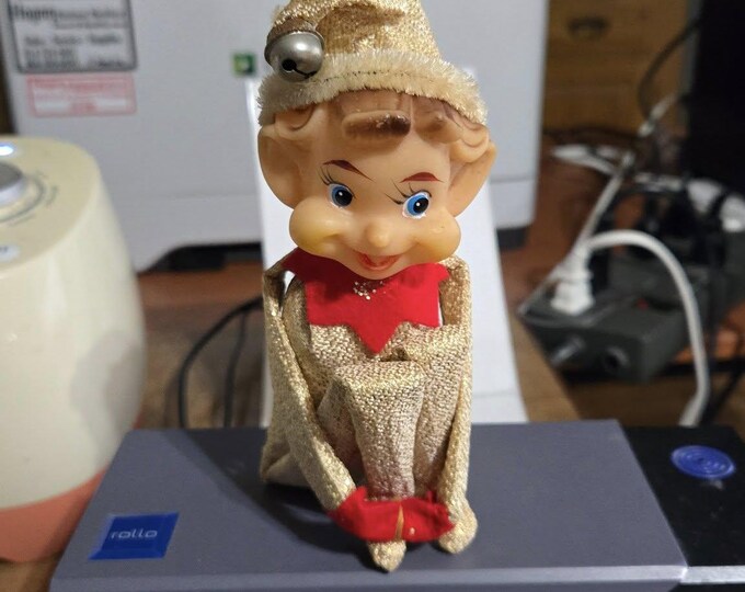 Vintage Christmas Elf Gold Knee Hugger Pixie Elf Japan Rare - Etsy