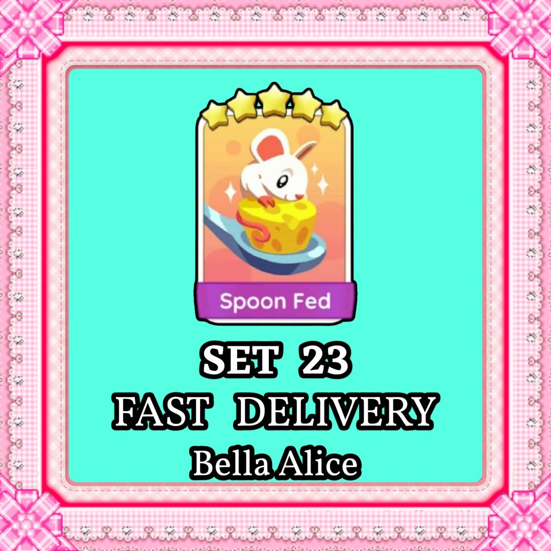 Monopoly_go Sticker 5 Star - Spoon Fed Set 23 - Posh Pets Album ...