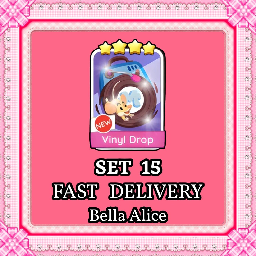 Monopoly Go 4 Star Sticker – Vinyl Drop Set 15 – Instant Delivery - Etsy