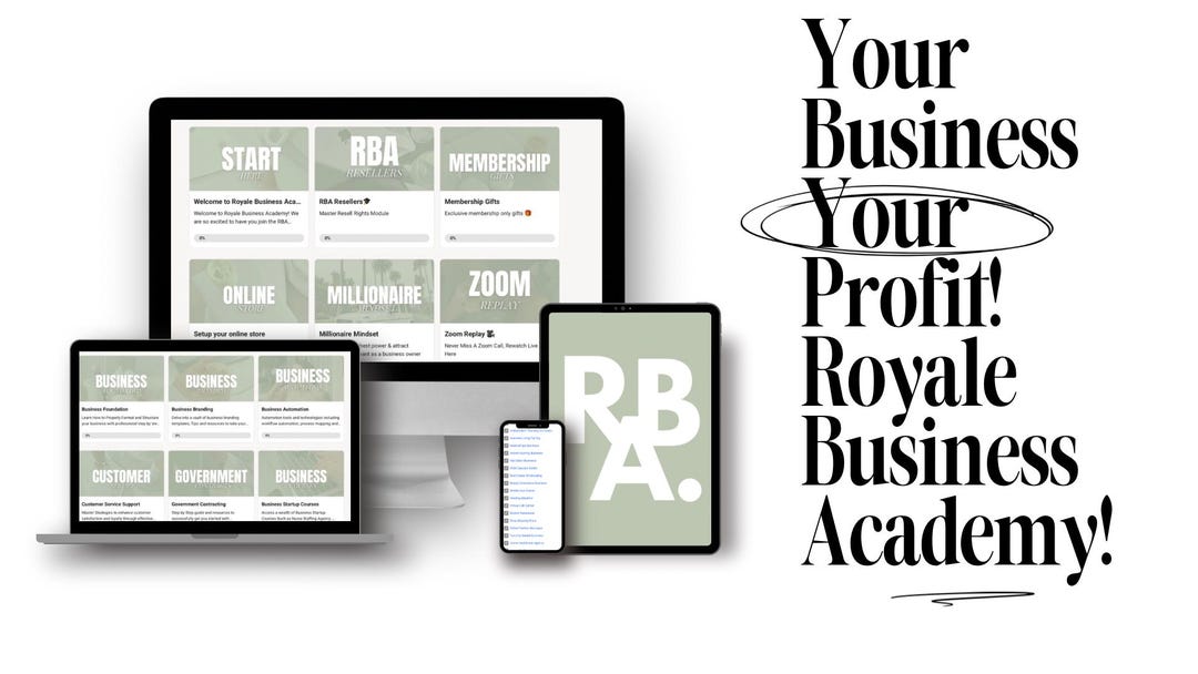 Royale Business Academy 1.0 | RBA | Digital Marketing, Start Your Own ...