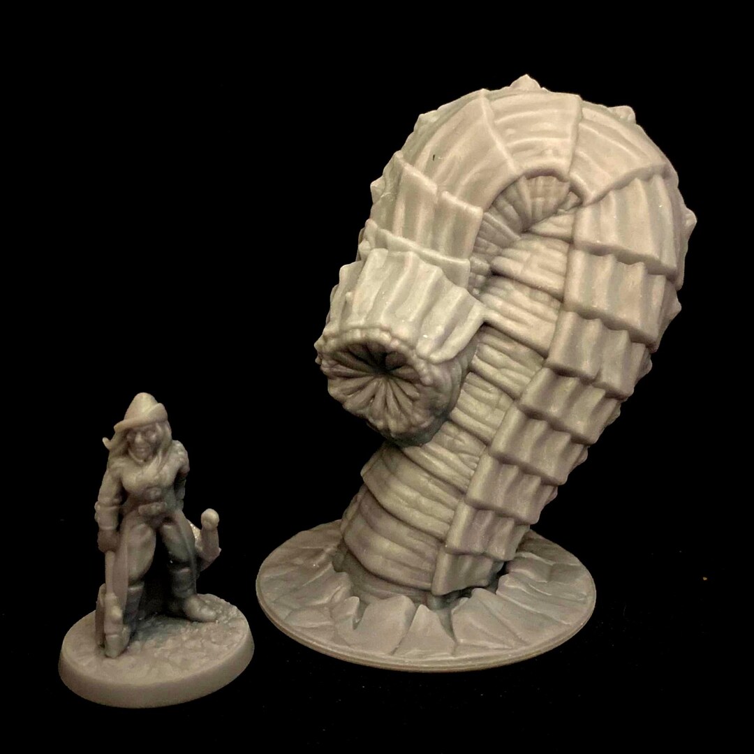 PURPLE WORM | 28mm D&D Miniature | Abs-like Resin | Classic Fantasy - Etsy