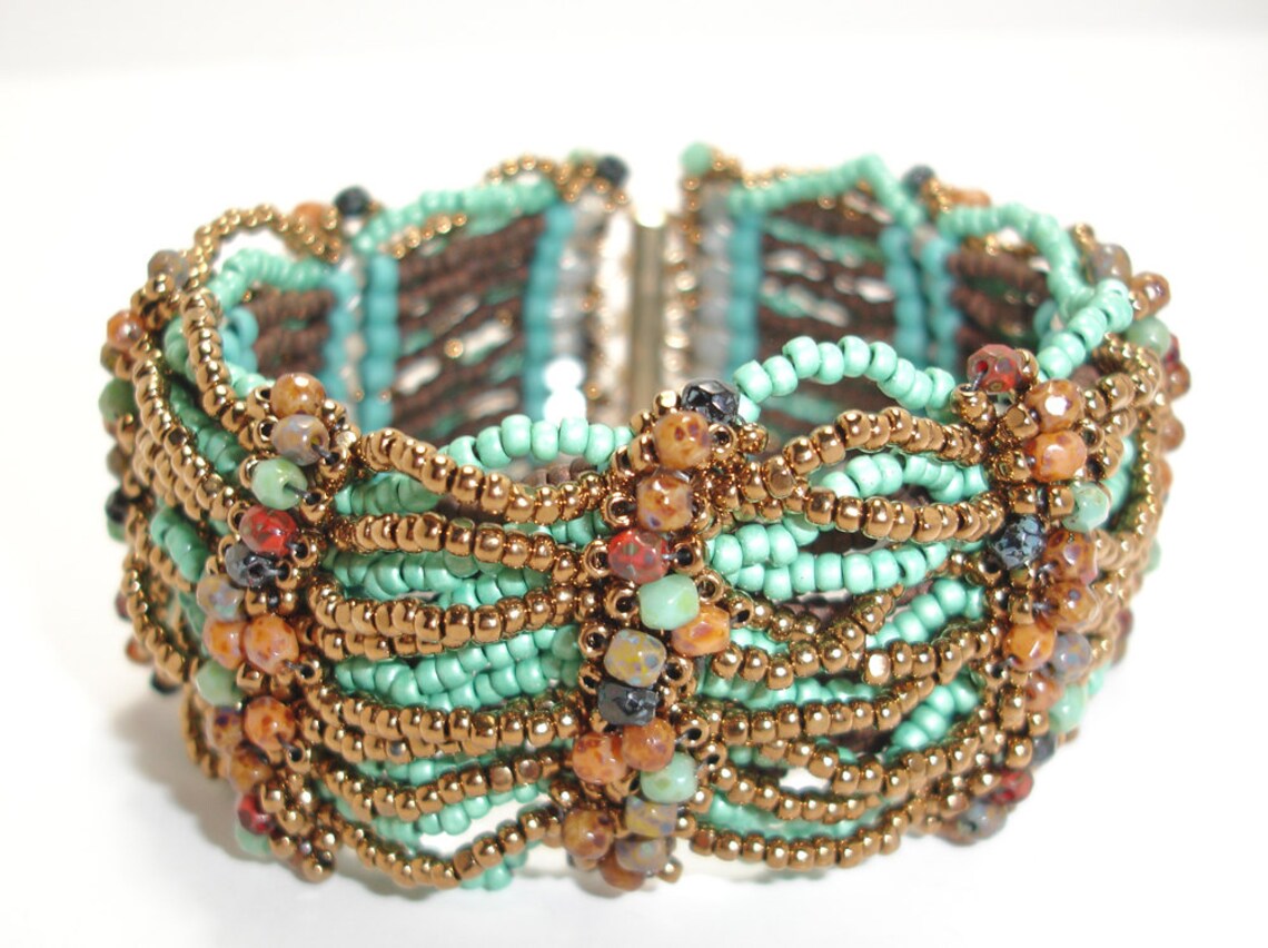 Gathered Together Redux Bracelet Tutorial - Pdf Instructions ONLY - Etsy