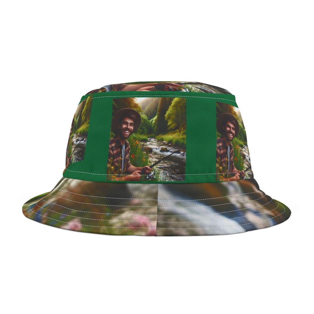 Fishing Adventure Bucket Hat - Perfect for Outdoors, Summer Fun ...