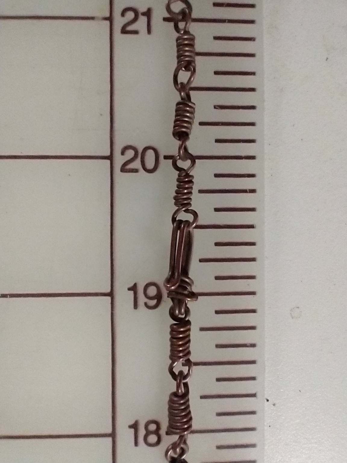 Unique Copper Heavy 18 Inch Chain Necklace Wrapped Links - Etsy