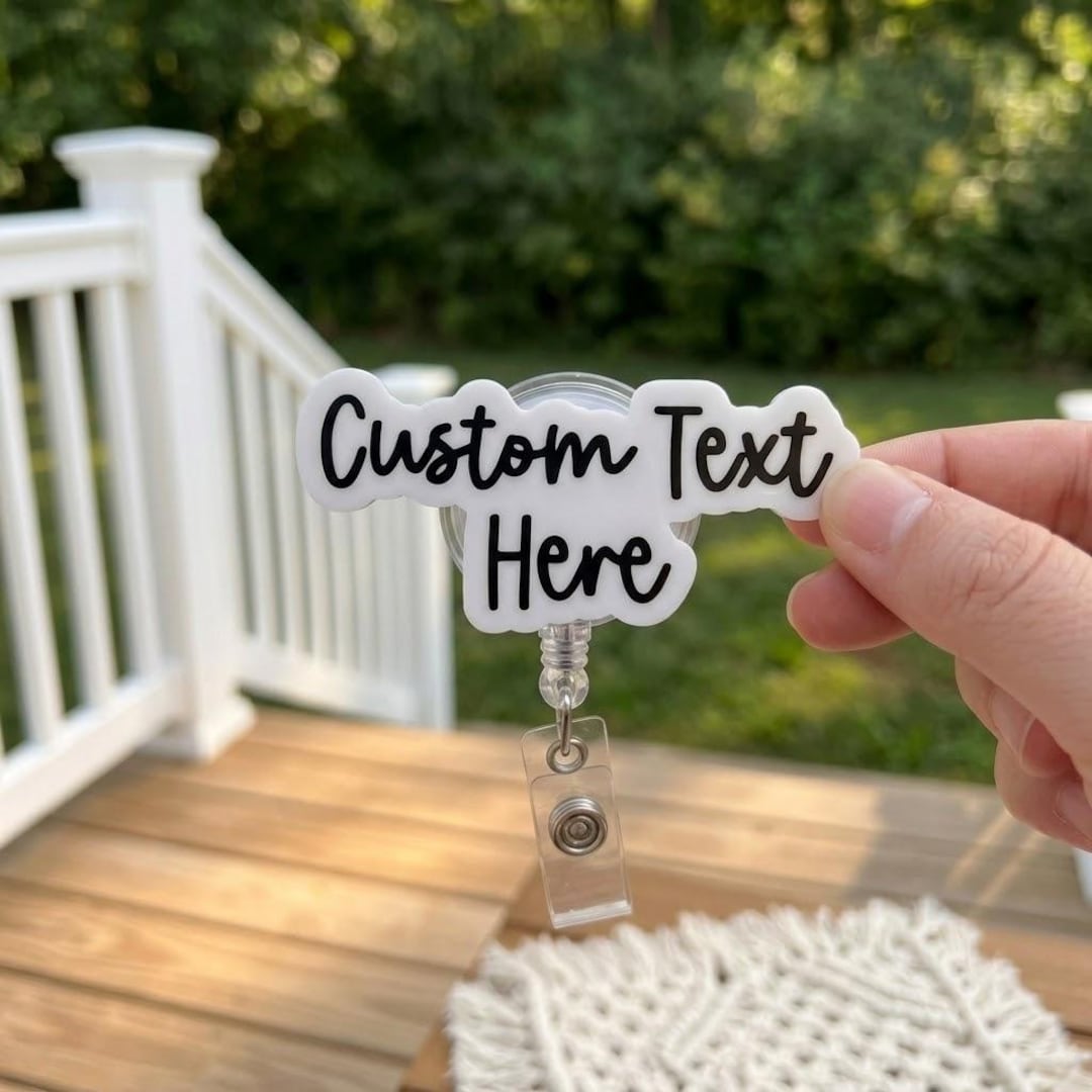 Custom Badge Reel, Custom Badge Reel for Work Id Badge, Custom Logo ...