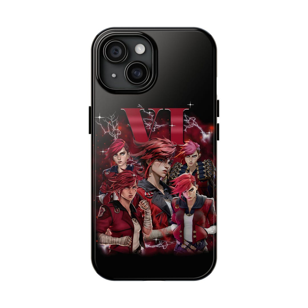 Jinx Arcane Anime Cyberpunk Neon Style Phone Case, Feel Jinx Power ...