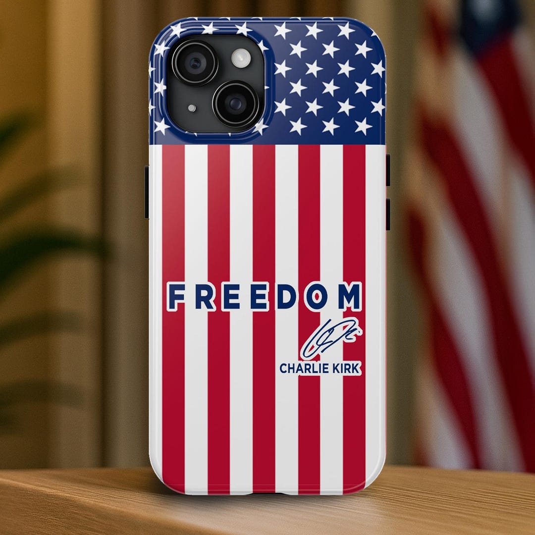 Charlie Kirk Freedom Phone Case, Freedom American Flag Iphone, Patric ...