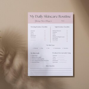 Skincare Routine Tracker Bundle | Daily & Weekly Habit Tracker ...
