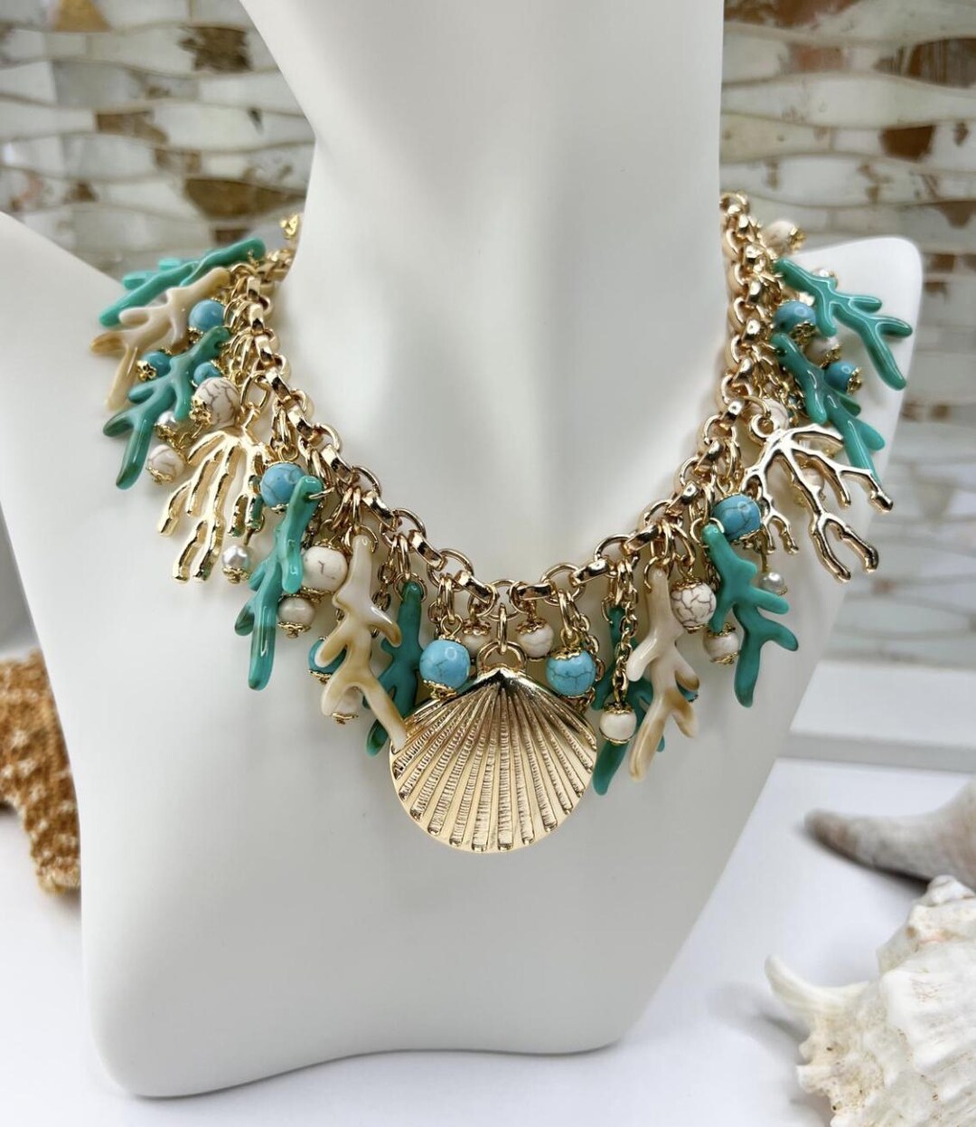 Cowrie Shell Necklace: Boho Beach Jewelry, Coastal Charm - Etsy