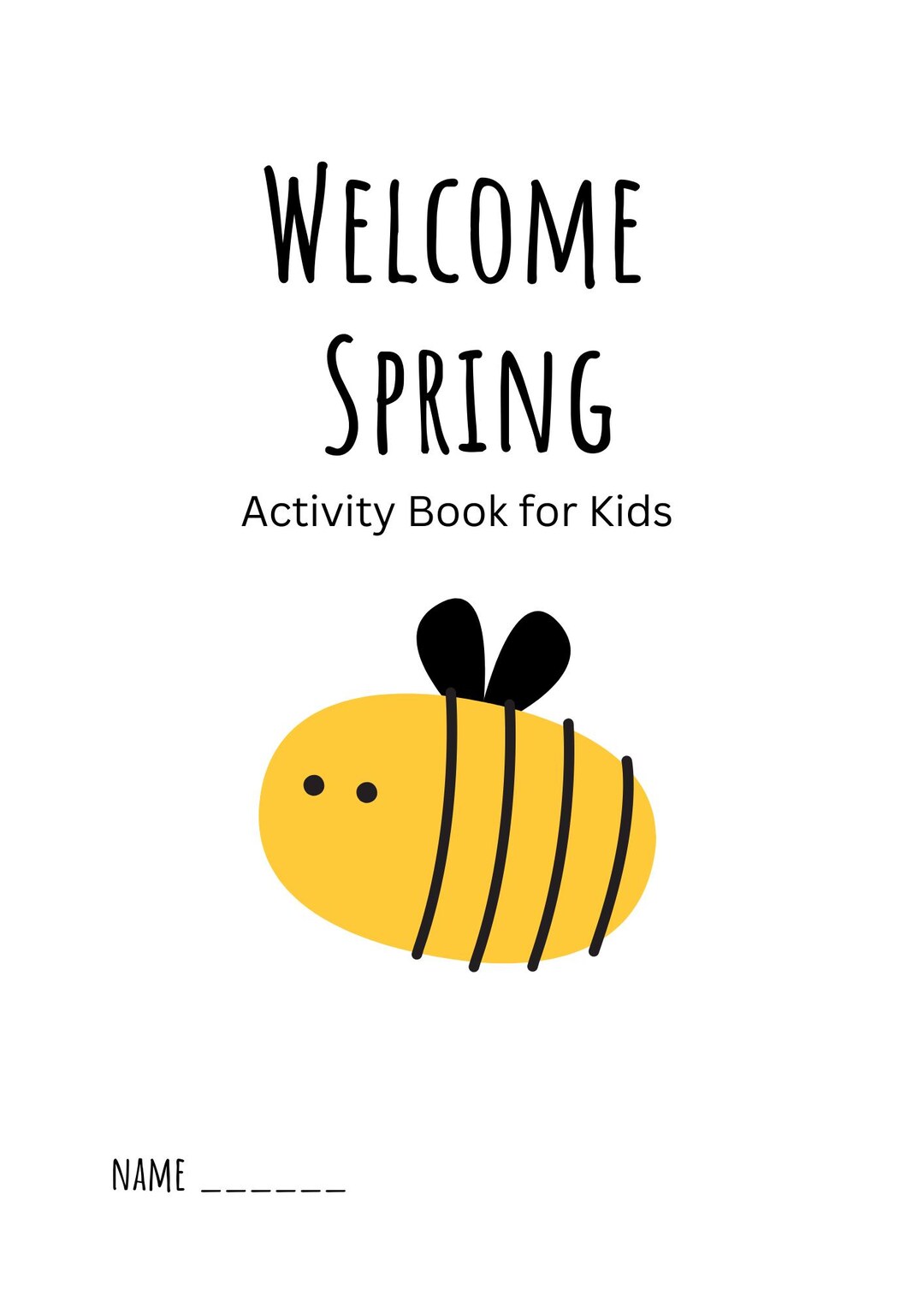 Spring Activity Book for Kids | Tracing & Coloring Pages | Preschool ...