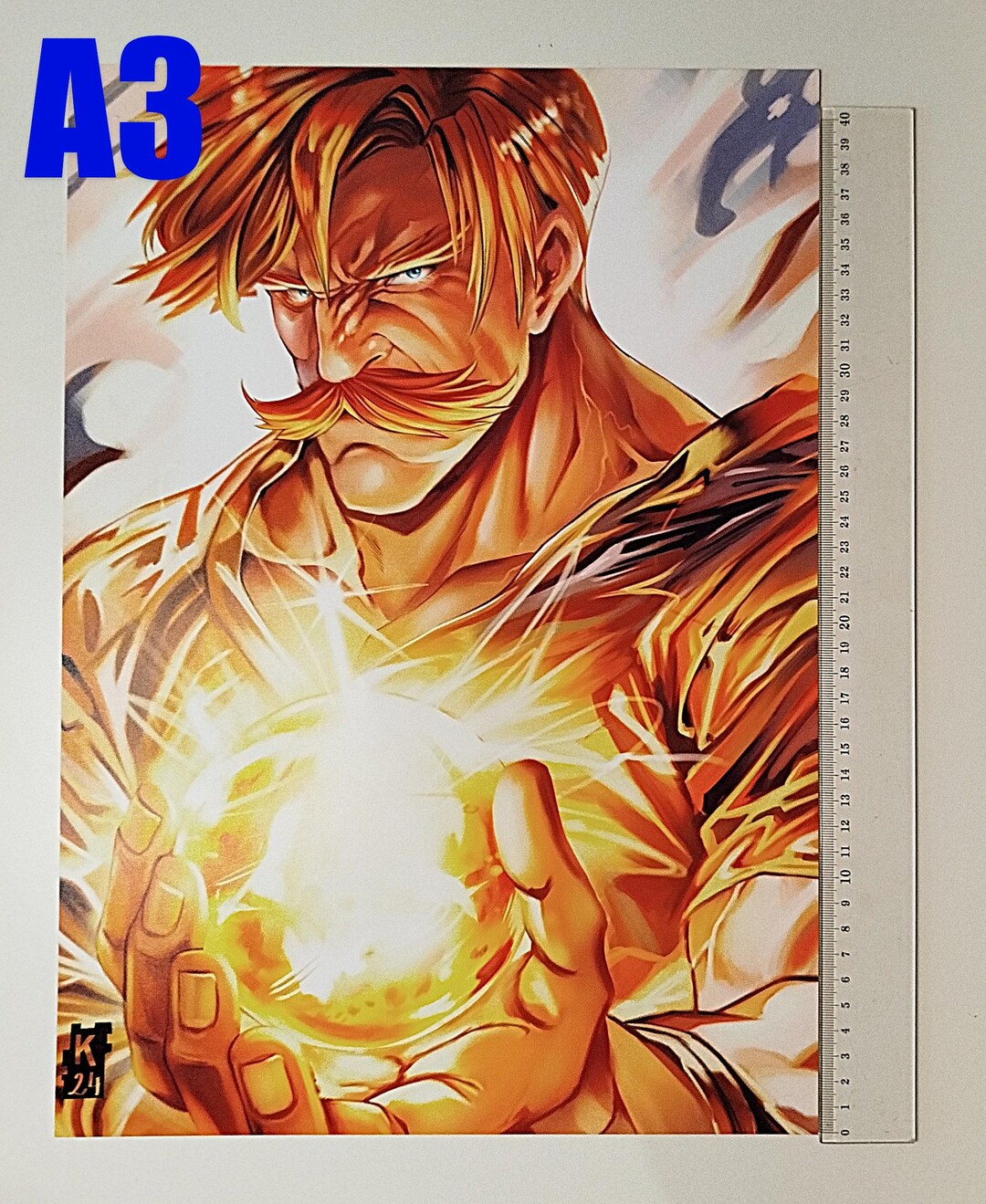 Escanor A3 - A4 - A5 Print - Nanatsu No Taizai Fan Art - 7 Deadly Sins ...