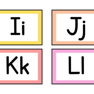 Alphabet Flashcard / Uppercase Flashcard / Lowercase Flashcard / Cute ...
