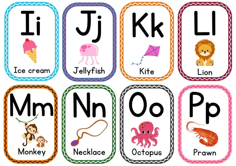 Alphabet Flashcard / Uppercase / Lowercase Flashcard / Flashcard for ...