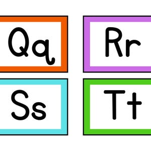 Alphabet Flashcard / Uppercase Flashcard / Lowercase Flashcard / Cute ...