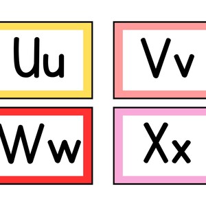 Alphabet Flashcard / Uppercase Flashcard / Lowercase Flashcard / Cute ...