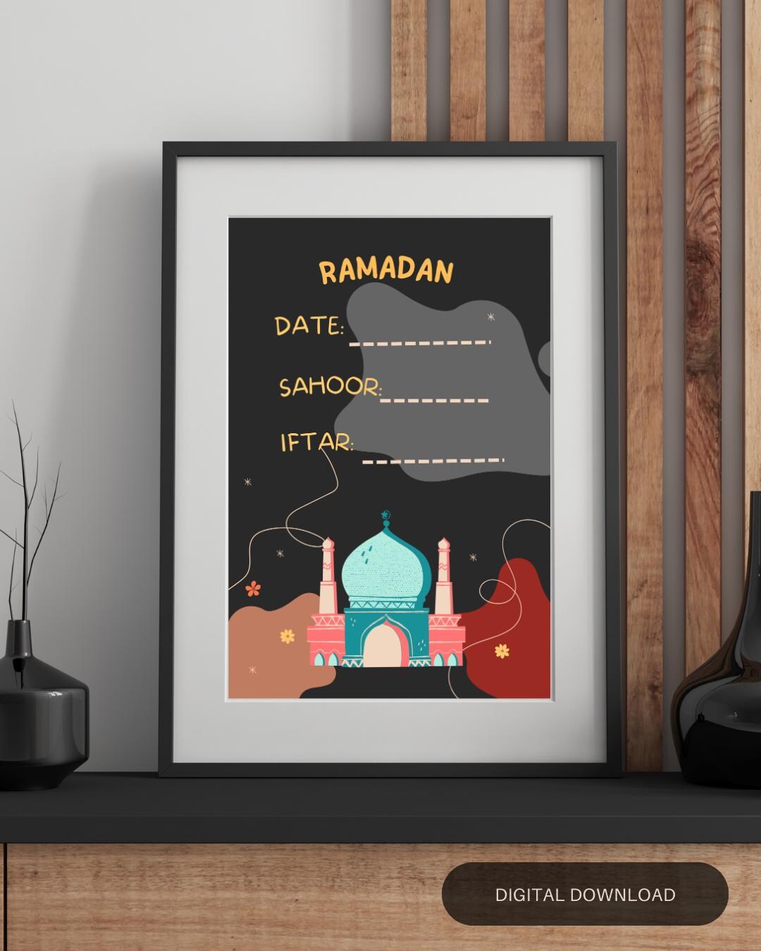 Ramadan Poster / Eid / Digital Download / Printable Poster / Sahoor ...