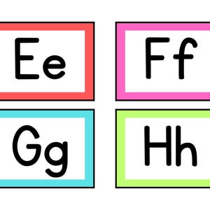 Alphabet Flashcard / Uppercase Flashcard / Lowercase Flashcard / Cute ...